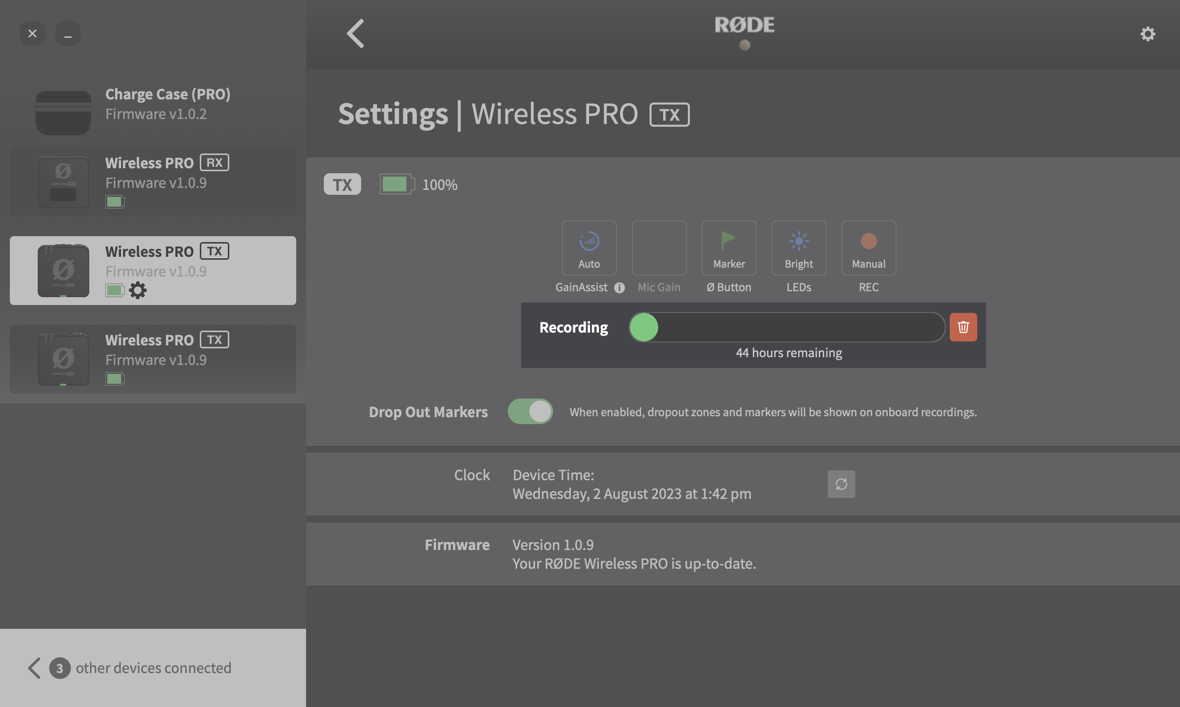 Wireless PRO | USER GUIDE & SUPPORT | RØDE